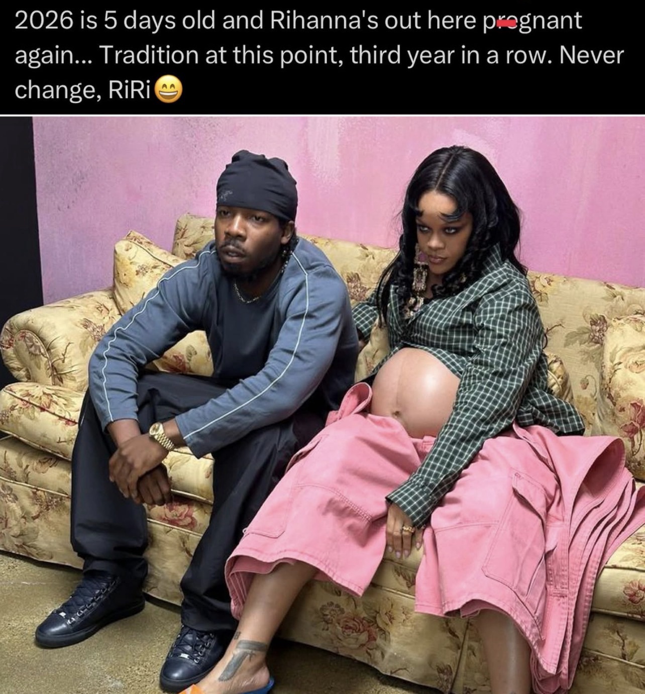 Rihanna allegedly pre-g-nant again in 2026, fans want music instead